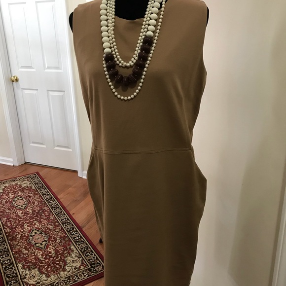 Dresses | Tan Dress For The Office | Poshmark